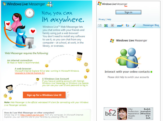 Nueva versión de Windows Live Messenger Online - BLOGERIN